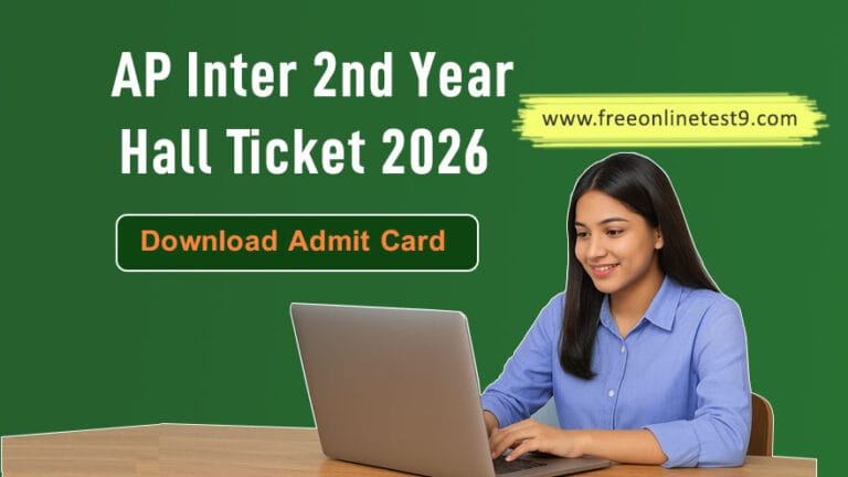 AP Inter 2nd Year Hall Ticket 2026 Out: Download Direct Link