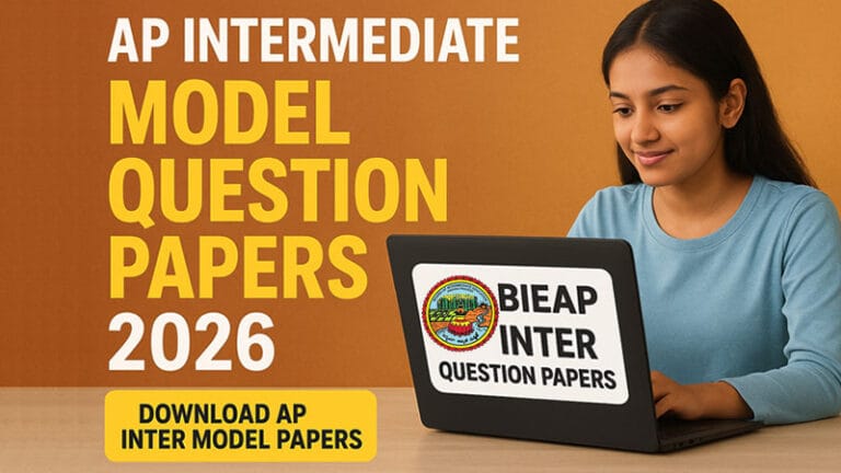 AP Inter Model Papers 2026: Download 1st & 2nd Yr Pdf free