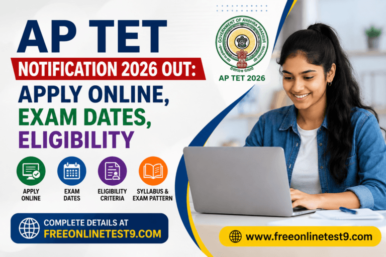AP TET Notification 2026 Out: Apply Online, Eligibility, Exam Dates